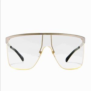 Givenchy | Accessories | Givenchy Light Yellow Lens Shield Sunglasses ...